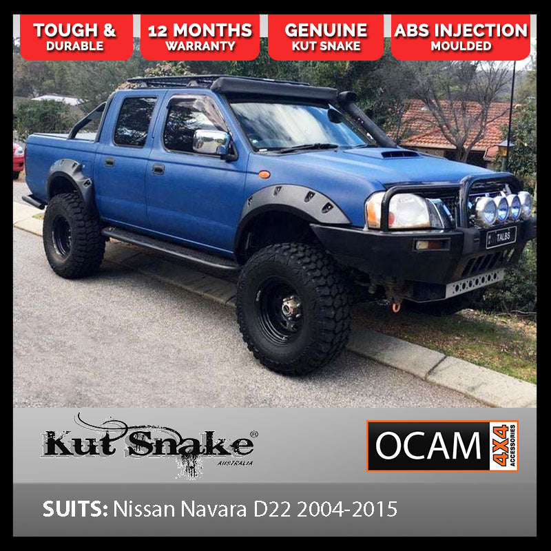 Kut Snake Flares Front & Rear Set for Nissan Navara D22 2004-2015 ABS – performanceheaven