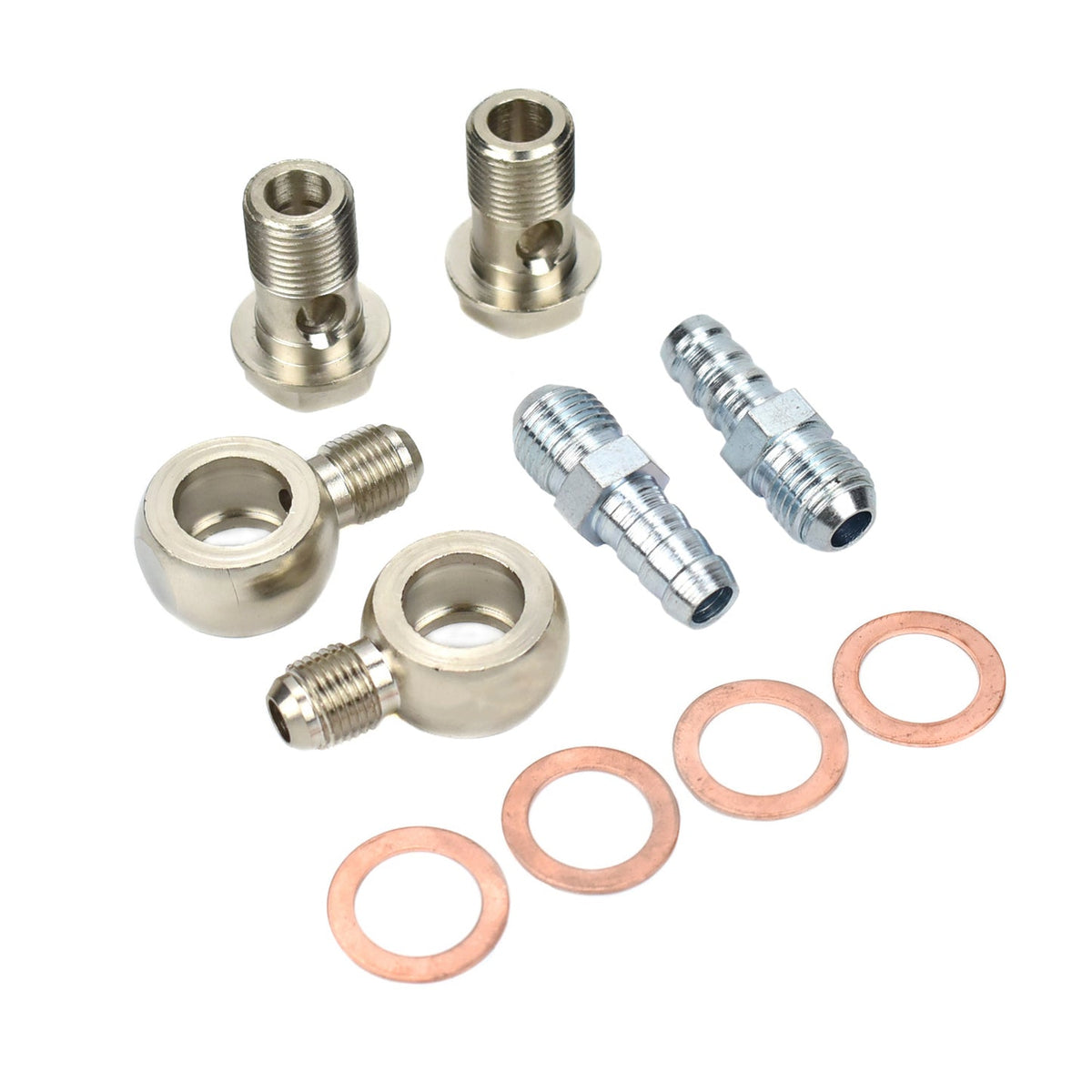 6AN to M18x1.5 Turbo Water Banjo Bolt & Barb Fitting Kit – performanceheaven
