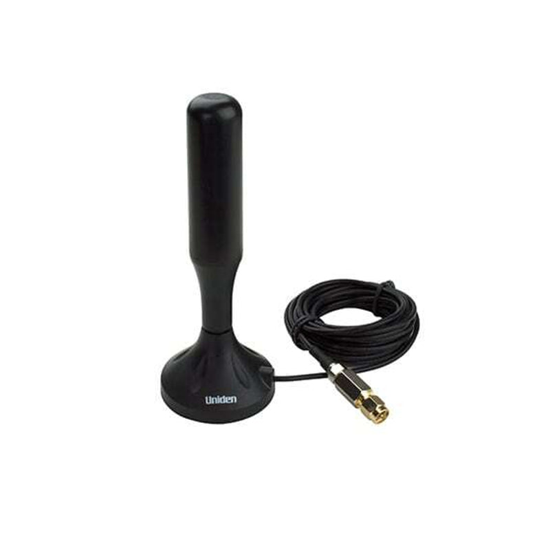 Uniden Portable Antenna Kit with Strong Magnetic Base 2.5dBi Gain AT-8 ...