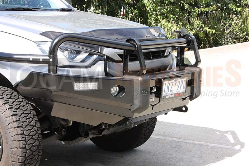 OCAM Deluxe Steel Bull Bar For Isuzu D-MAX 08/2020-04/2024, Winch Comp ...