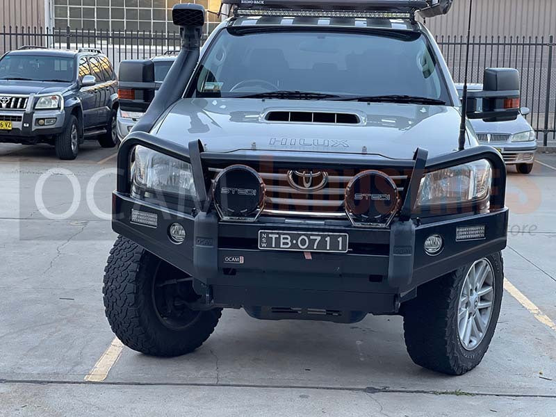 OCAM Deluxe Steel Bull Bar For Toyota Hilux N70 08/2011-15 , OCAM 12kL ...