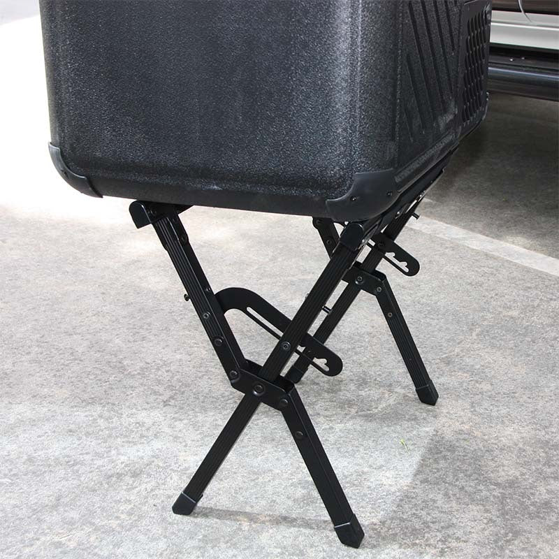 Fridge Cooler Stand, Aluminium Frame, Black, Camping, Picnic ...