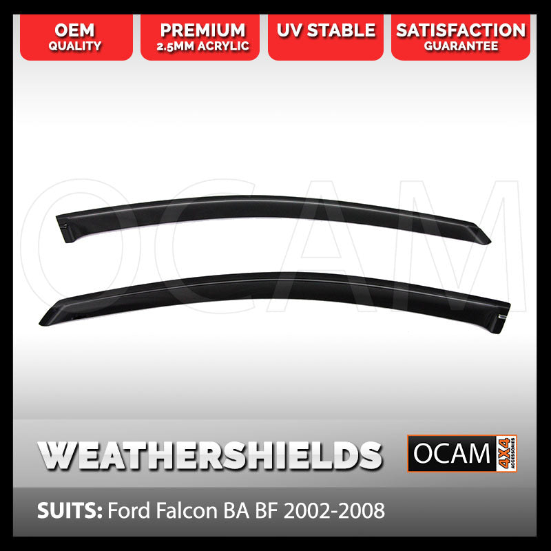Weathershields For Ford Falcon BA BF 2002-2008 Visors XR XR6 XR8 Front ...