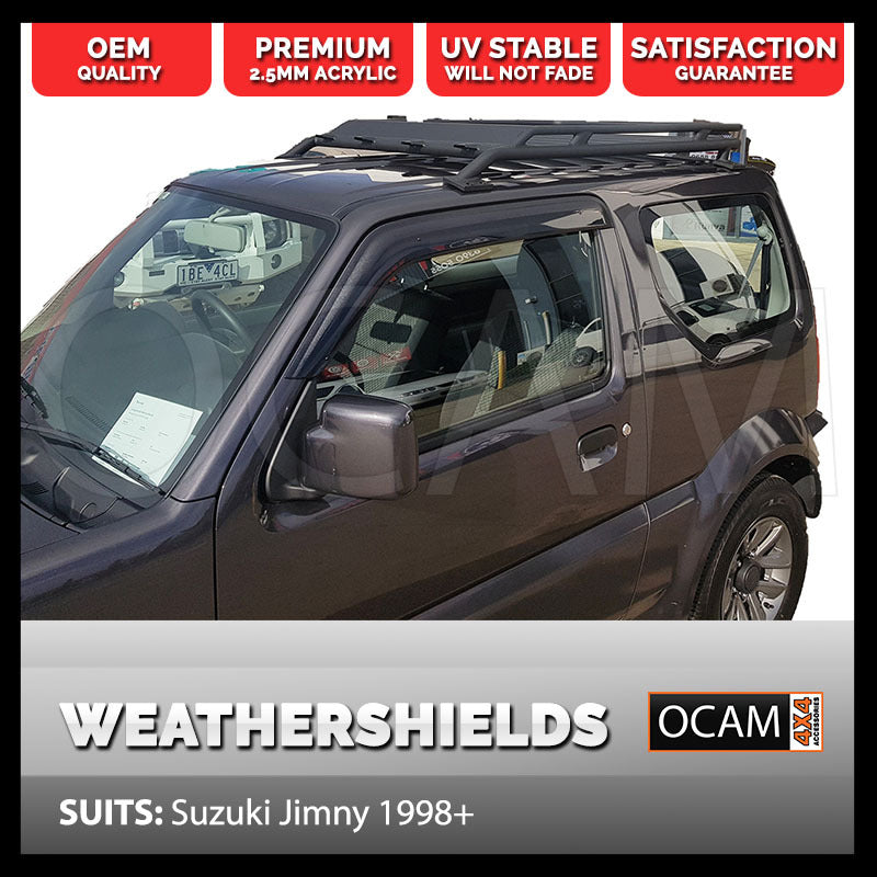 Premium Weathershields for Suzuki Jimny 1998-2018 Window Visors Tinted ...