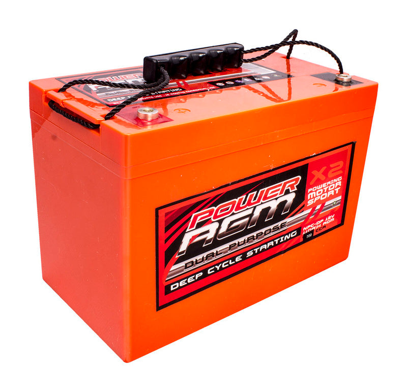 POWER AGM Dual Purpose Battery 110AH 12V, NPCDP12V110 - Under Bonnet ...