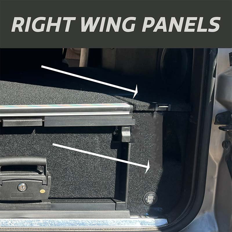 Right Wing Panel Kit for OCAM Rear Drawer for Isuzu D-MAX 2012-07/2020 ...