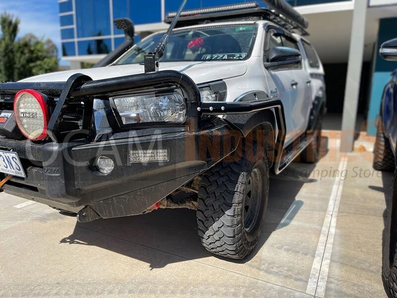 OCAM Heavy Duty Steel Side Steps & Brush Bars for Toyota Hilux N70 200 ...