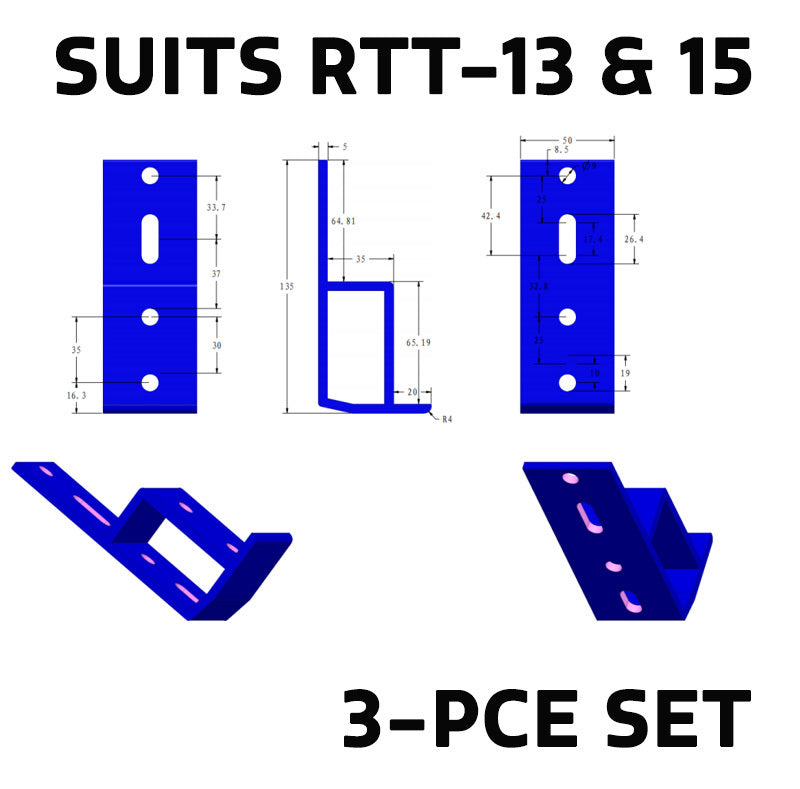 Awning Mounting Brackets (x3pcs) for OCAM Night Sky RTT-13 & RTT-15 Ro ...