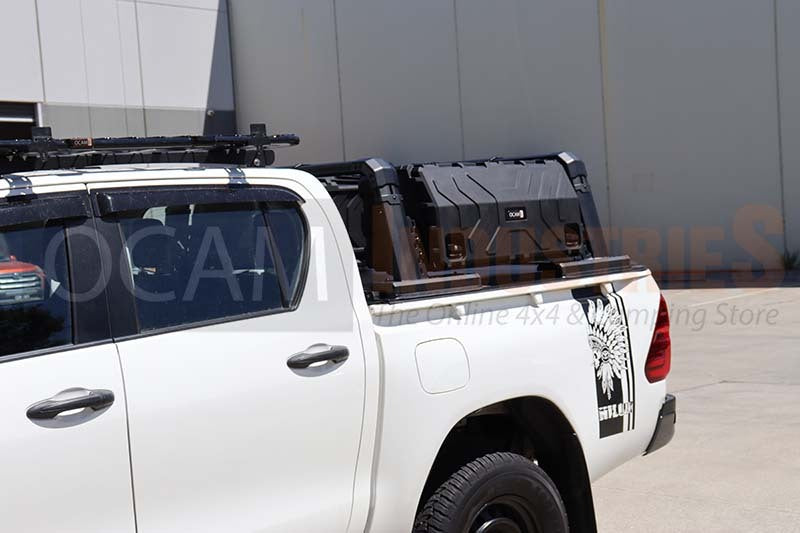 Aluminium Military Tub Rack, C-Type, with Cargo Storage Boxes, Suits T ...