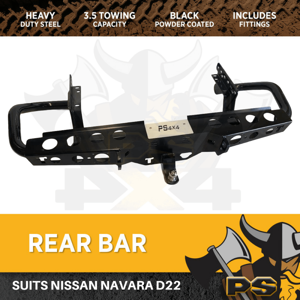 Rear Bar Bumper For Nissan Navara D22 1998 2015 Rear Step Tow Bar