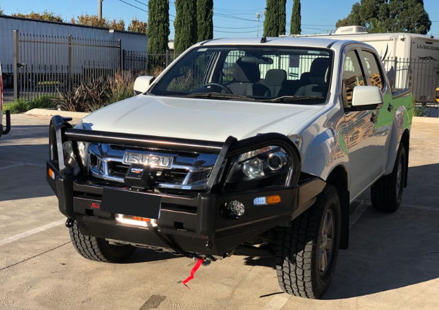 PS4X4 Deluxe Bull Bar to suit Isuzu Dmax D-max 2012-2017 Steel Winch C ...