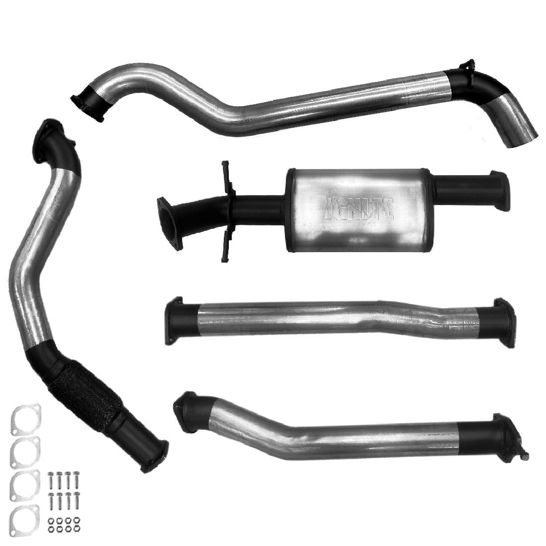 Ford PX Ranger 2.2L 3" Turbo Back Exhaust - No Cat With Muffler ...