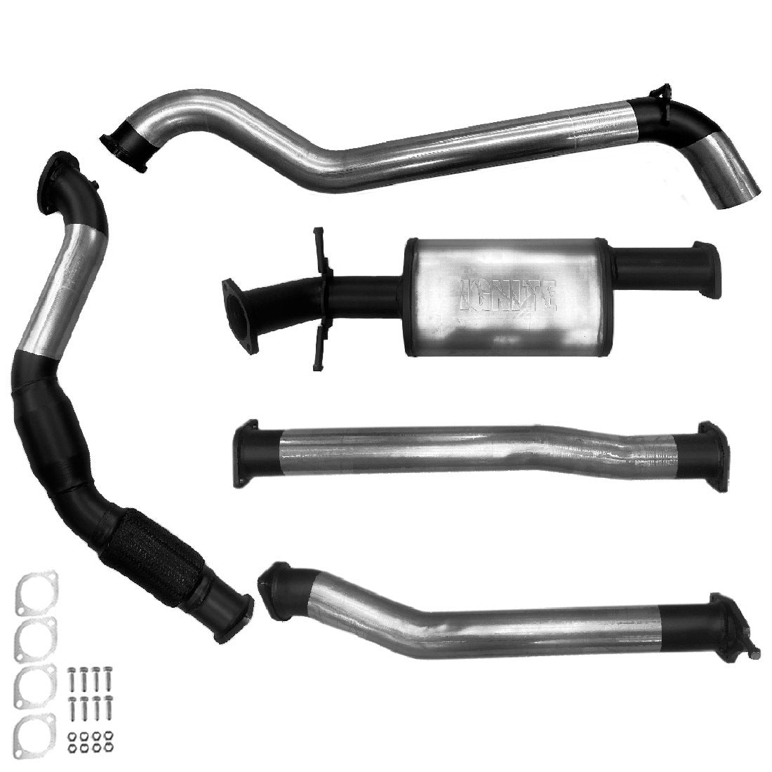 Ford PX Ranger 2.2L 3" Turbo Back Exhaust - Cat & Muffler ...