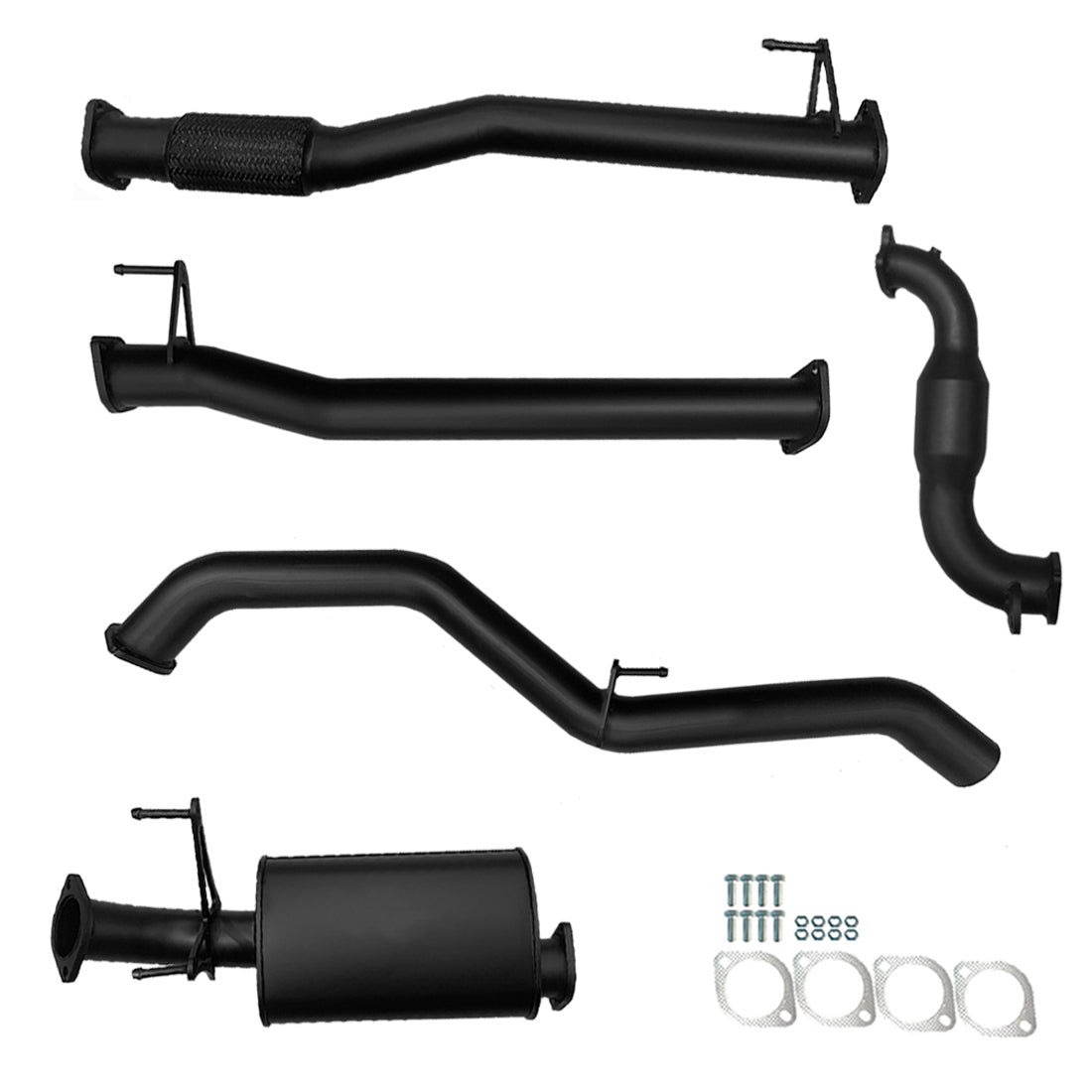 Isuzu D-Max 3L 3" Turbo Back Exhaust - Cat & Muffler – performanceheaven