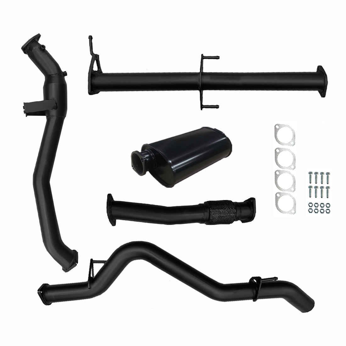 Mitsubishi Triton MQ 2.4L 3" Turbo Back Exhaust - Cat & Muffler ...