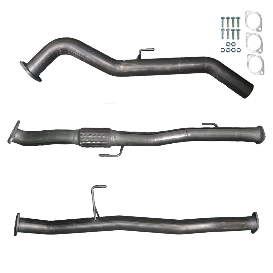 Nissan D40 Navara 3L STX550 V6 V9X 3" Dump Pipe Back Exhaust - Pipe On ...