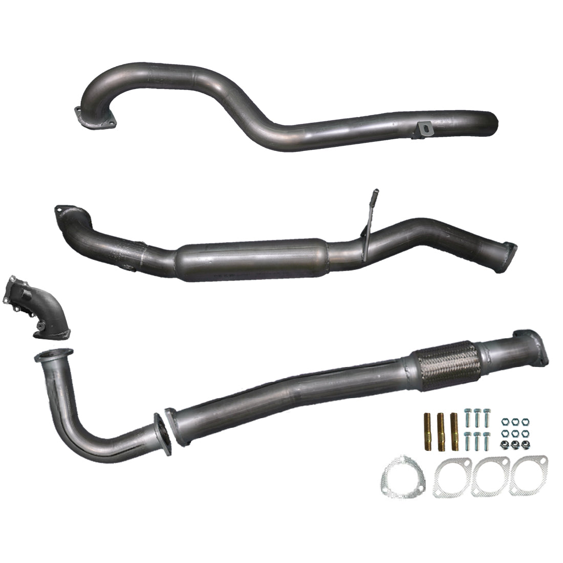 Nissan GU Patrol Leaf Spring Ute 4.2L 3" Turbo Back Exhaust - Dump Pip ...
