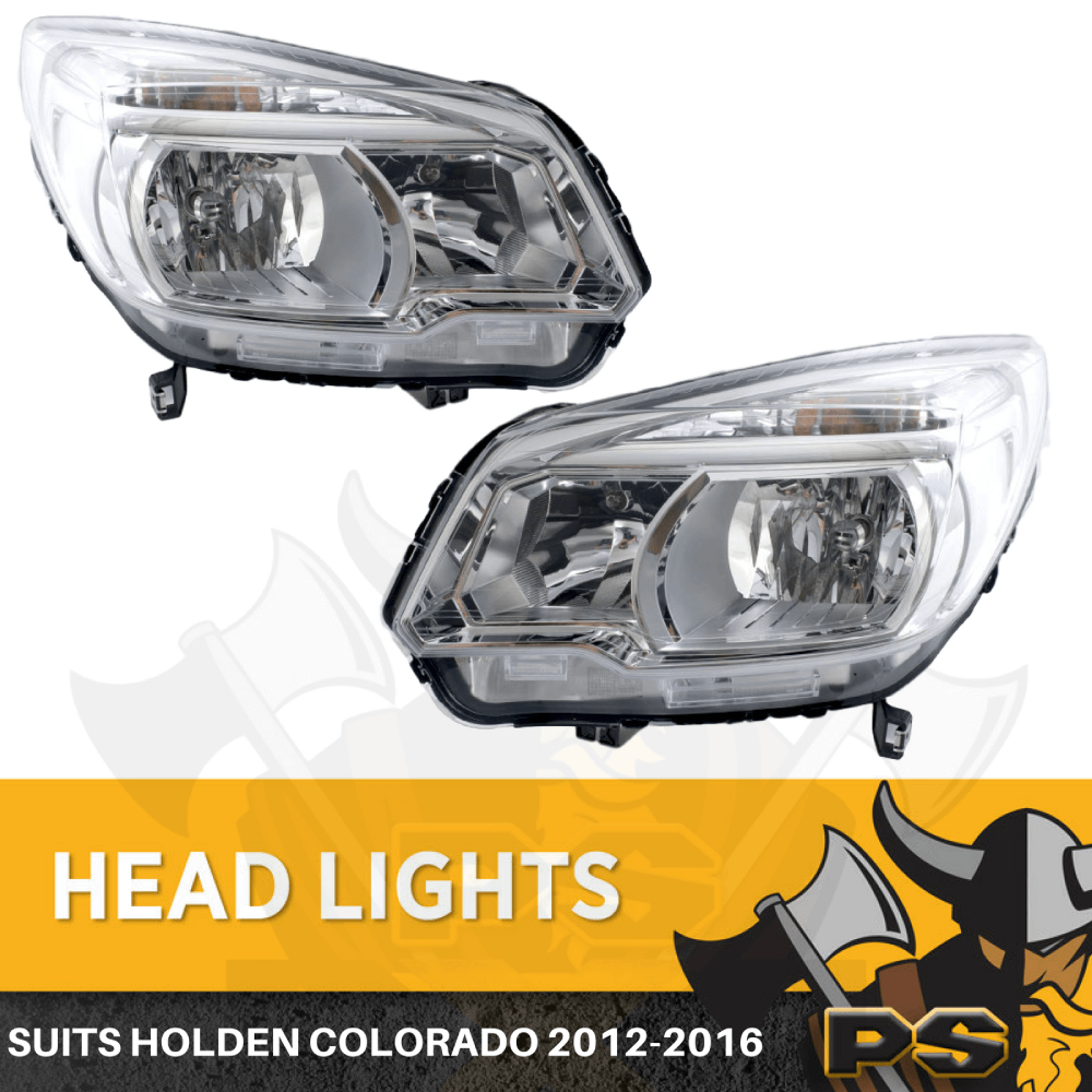 Holden Colorado RG 2012-2016 Headlights Pair Left+Right Head Lamps ...