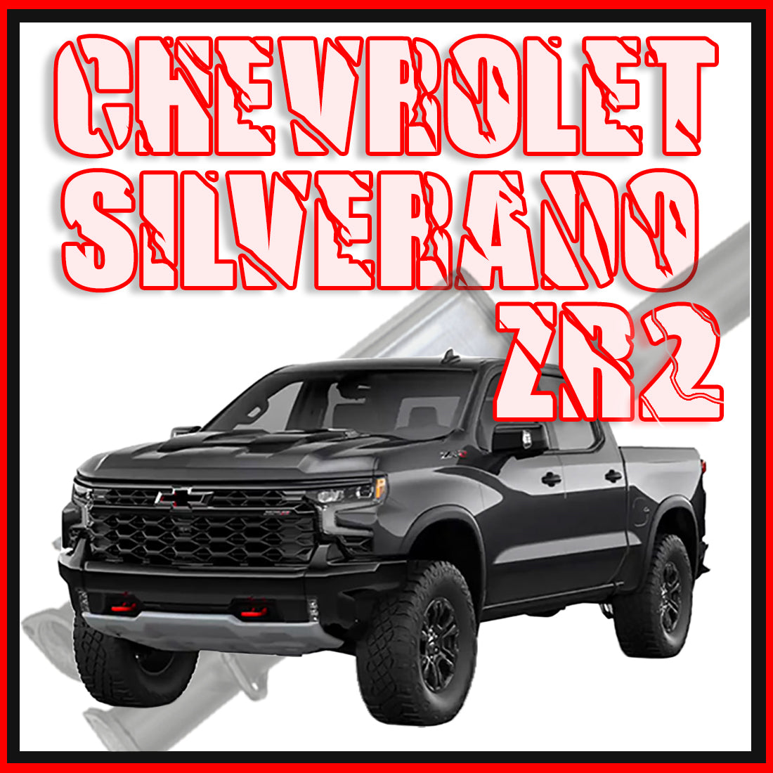 Silverado ZR2 6.2L EcoTec3 V8 Cat Back Exhaust Single 3.5" to 3" Dual ...
