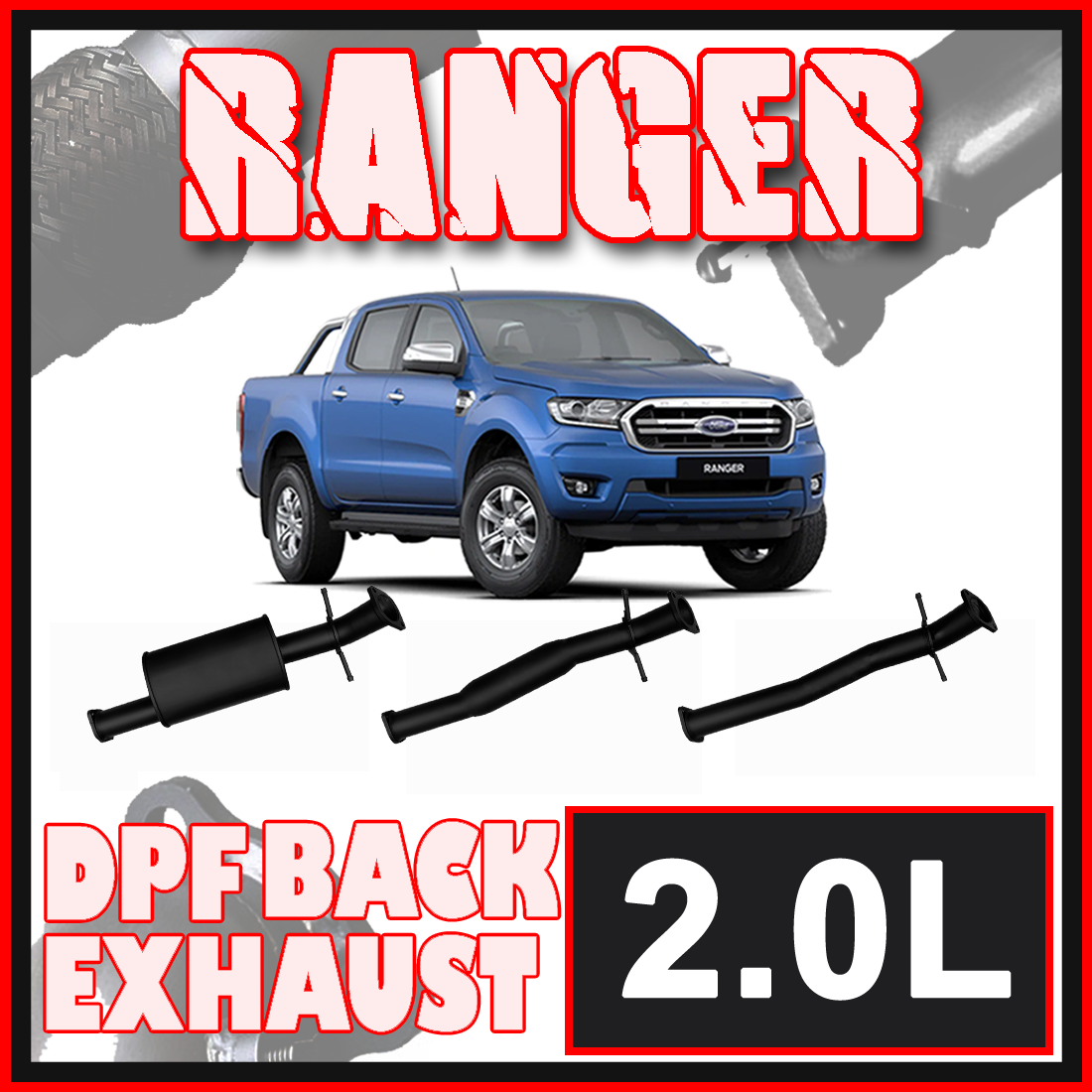 Ford Ranger 2.0L PX3 DPF Model Ignite Exhaust – performanceheaven
