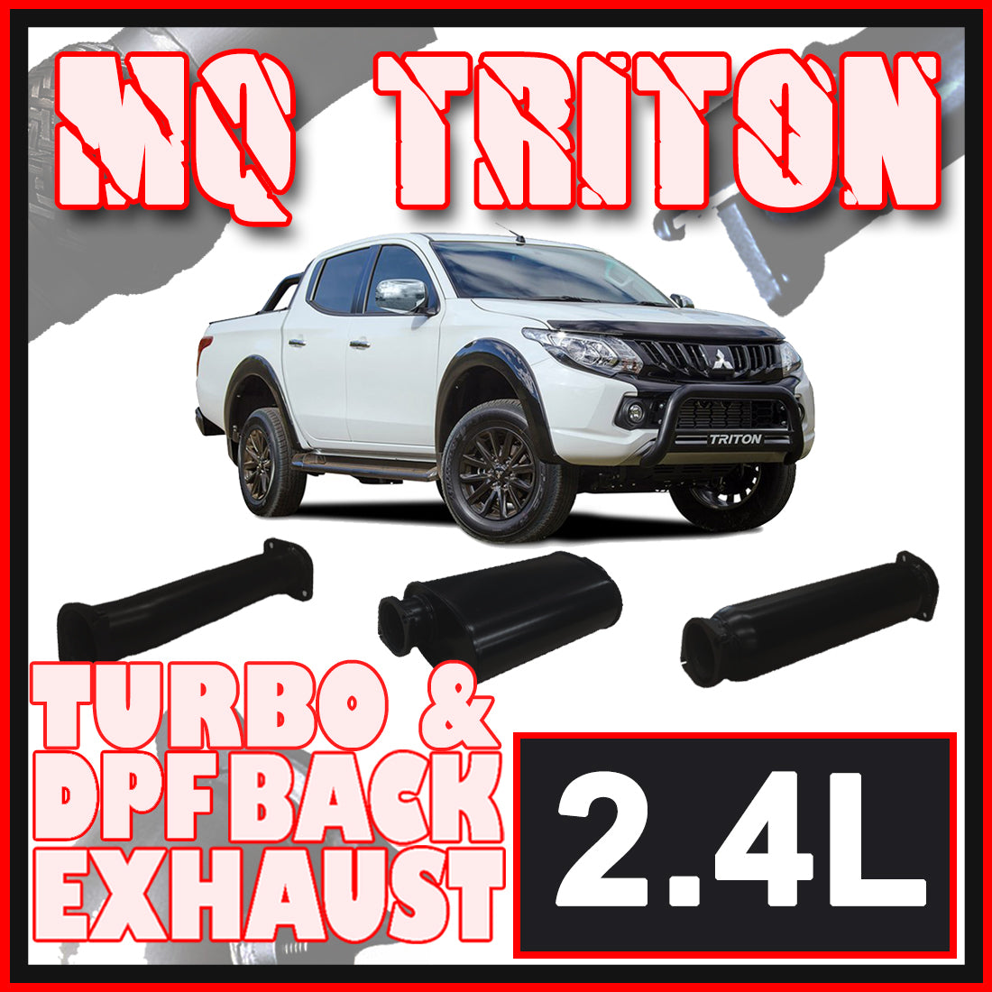 Mitsubishi Triton MQ 2.4L DPF Model Ignite Exhaust – performanceheaven