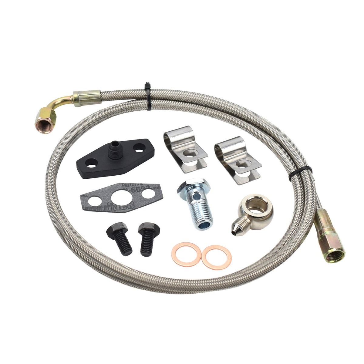 Turbo Oil Feed Line Kit Mercedes Benz 300D OM617 Garrett TA0301 ...