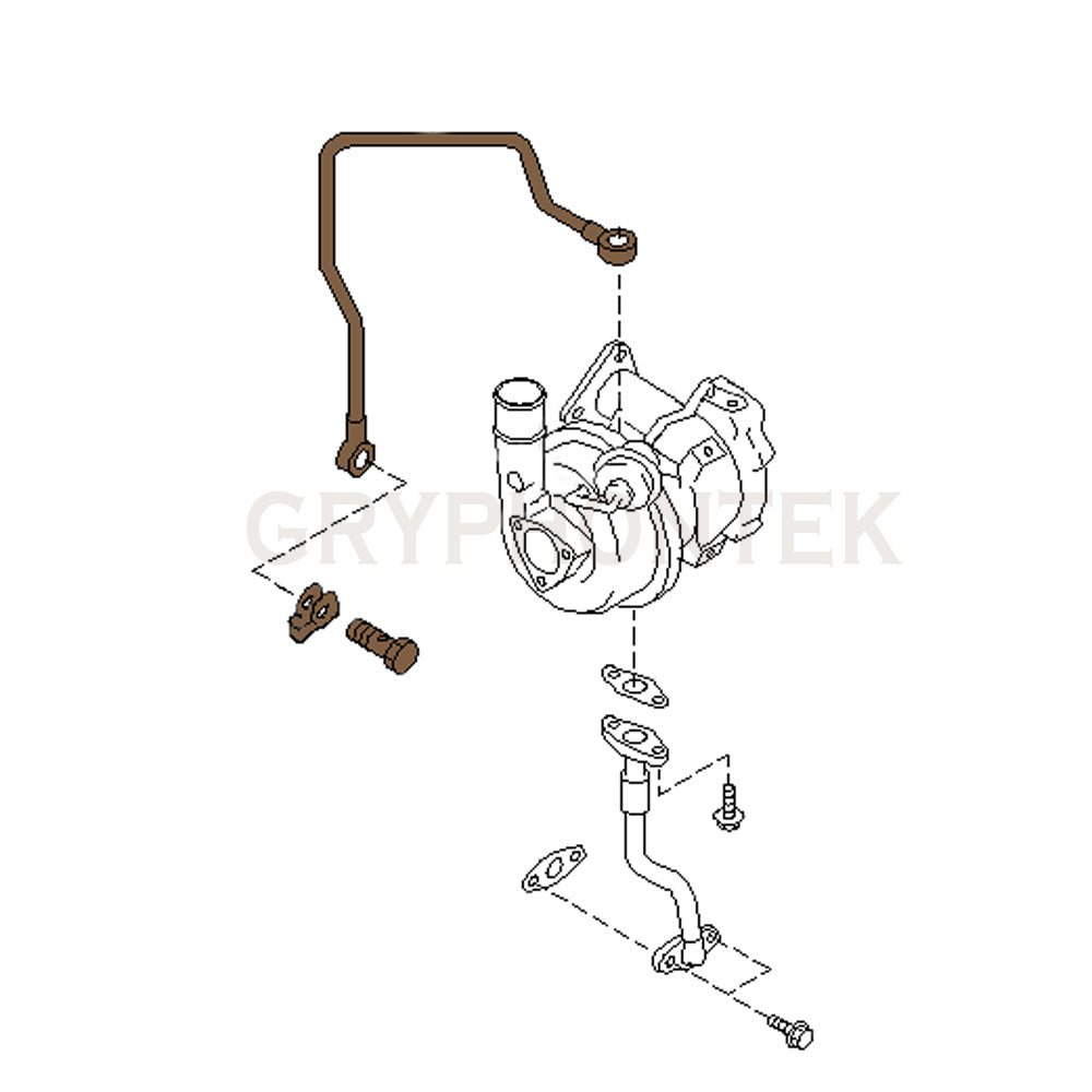 Turbo Oil Feed Line Kit Nissan Navara D22 ZD30DDT HT12-19B/19D ...