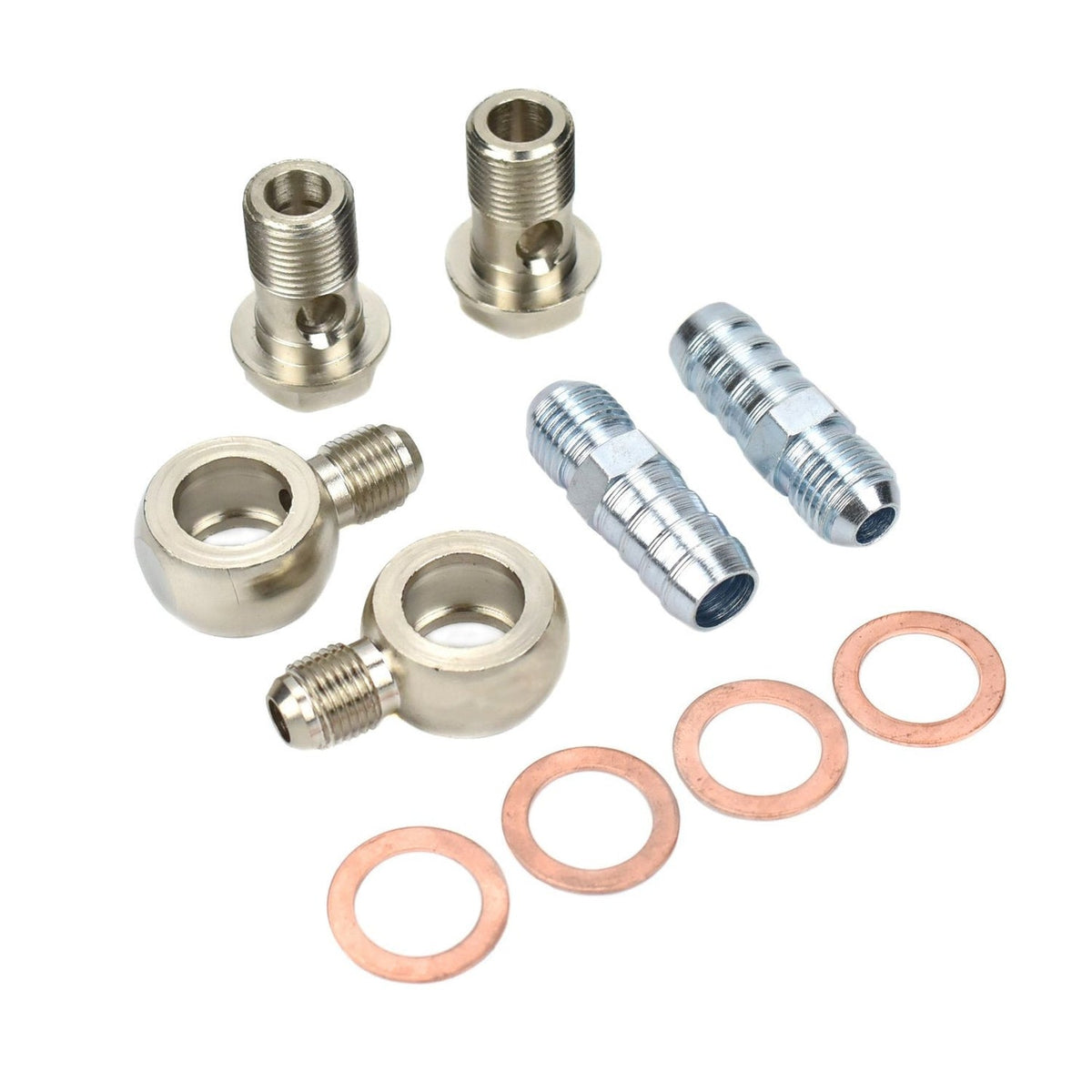 6AN to M18x1.5 Turbo Water Banjo Bolt & Barb Fitting Kit ...