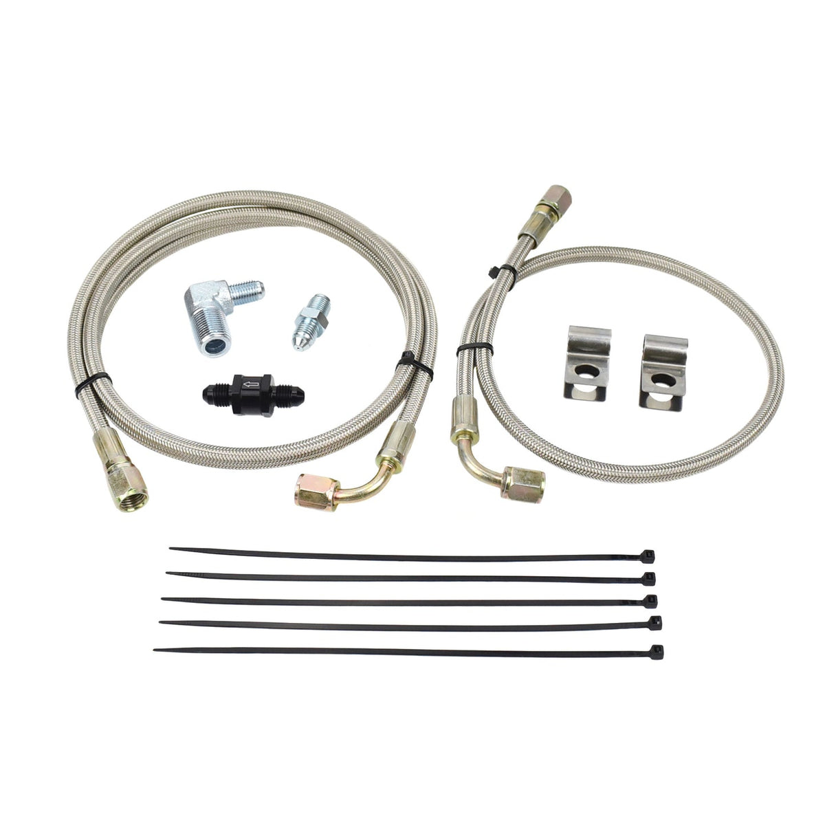 Turbo Oil Feed Line Kit 4G63T EVO 4~9 Garrett G-Series G25 G30 G35 (Fi ...